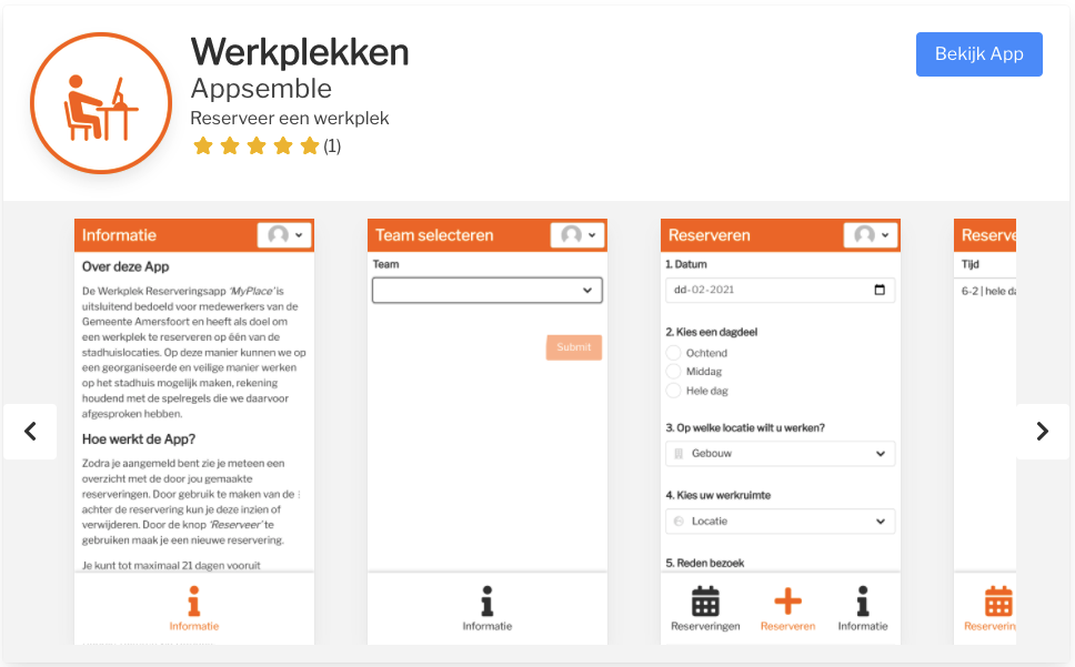 Werkplekken - Appsemble